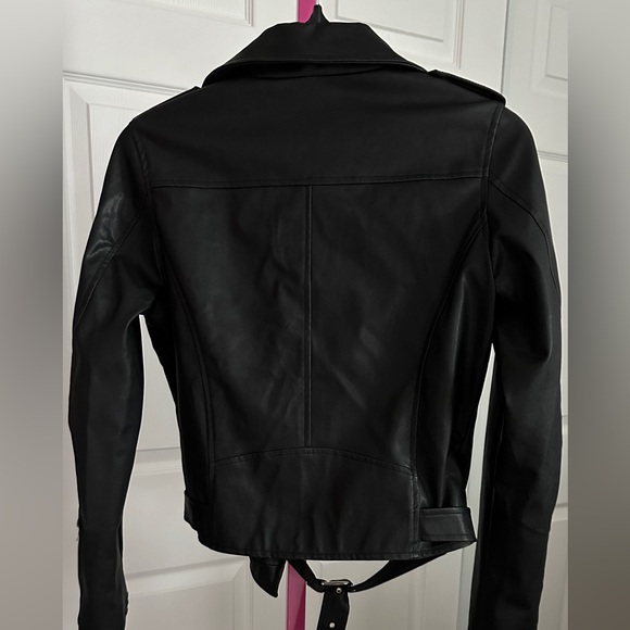 scrjfs | Jackets & Coats | Scrjfs Rui Jie Fu Shi Faux Leather Moto ...